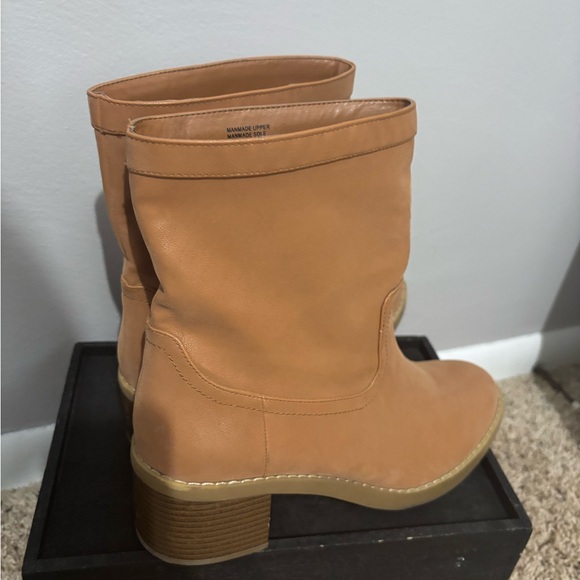 LOFT | Shoes | Loft Tan Heeled Boots For Women | Poshmark